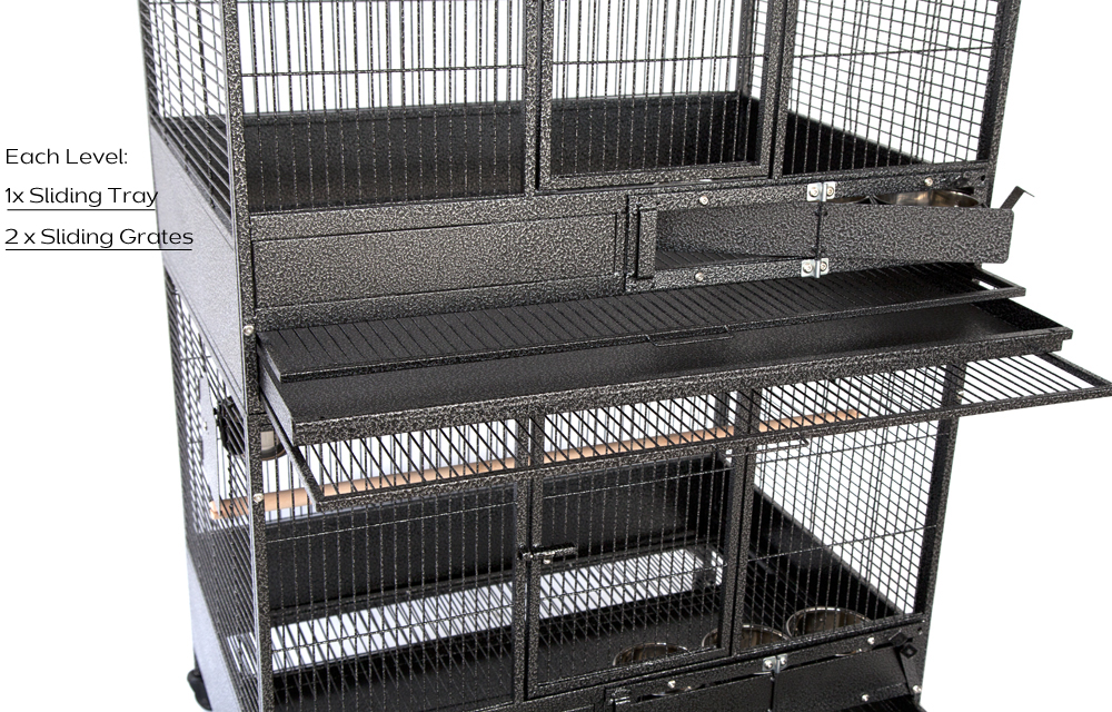 Triple Stackers Breeding Bird Parrot Cage Aviary 2m 636160186911 Ebay